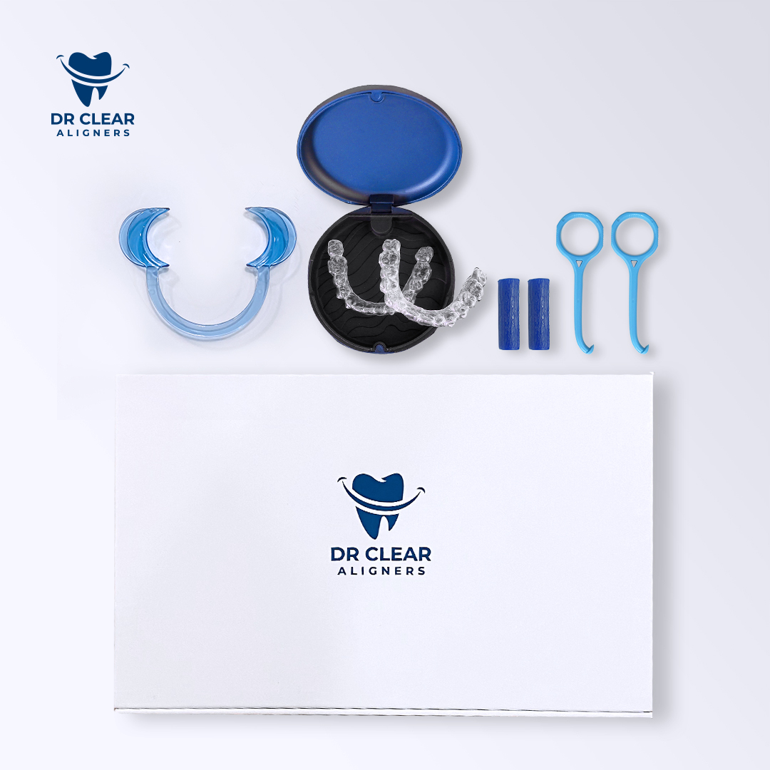 Dr Clear Aligners Custom-Fit Retainers + Cleaning Tablets + Casing - Dr ...