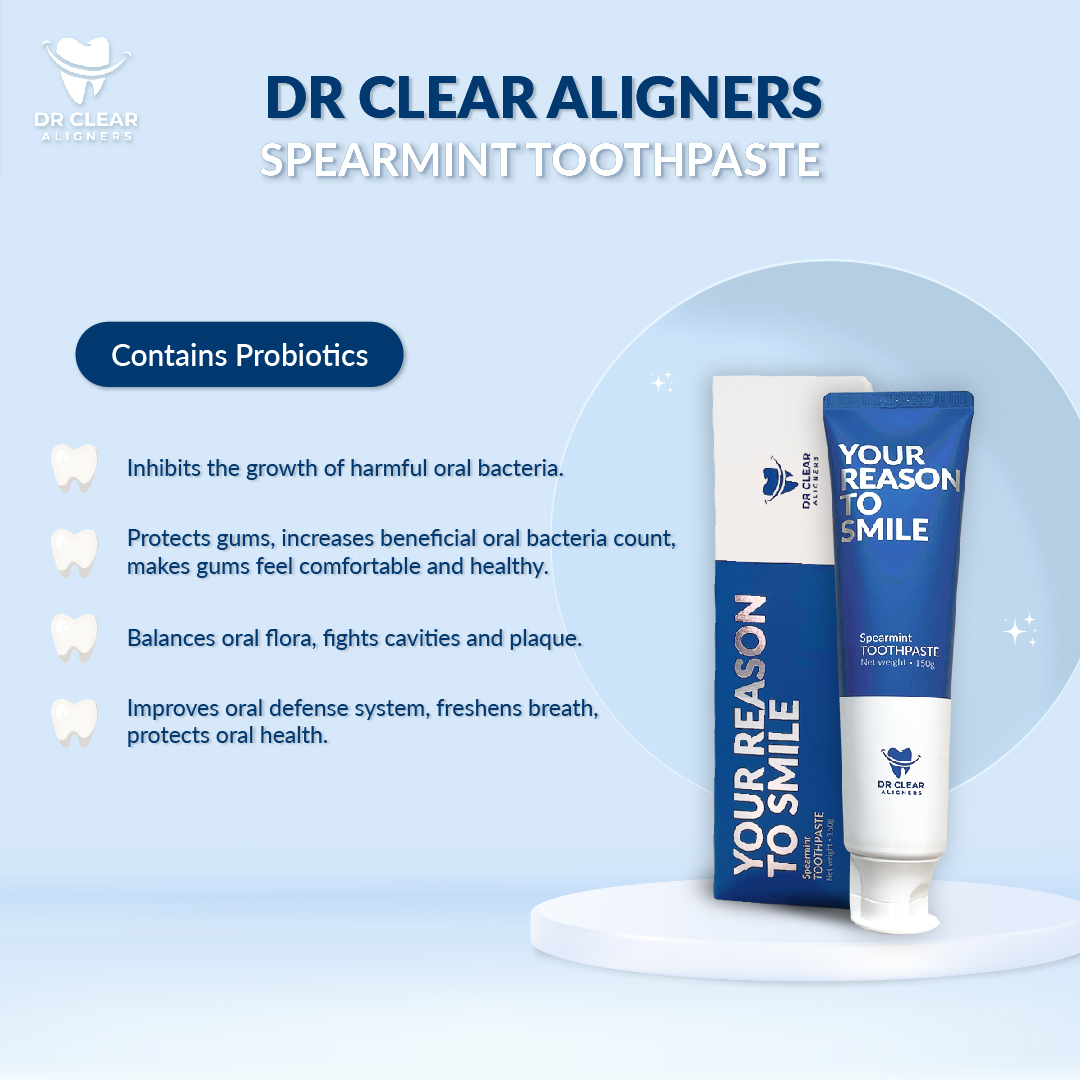 Dr Clear Aligners Spearmint Toothpaste - Dr Clear Aligners Singapore