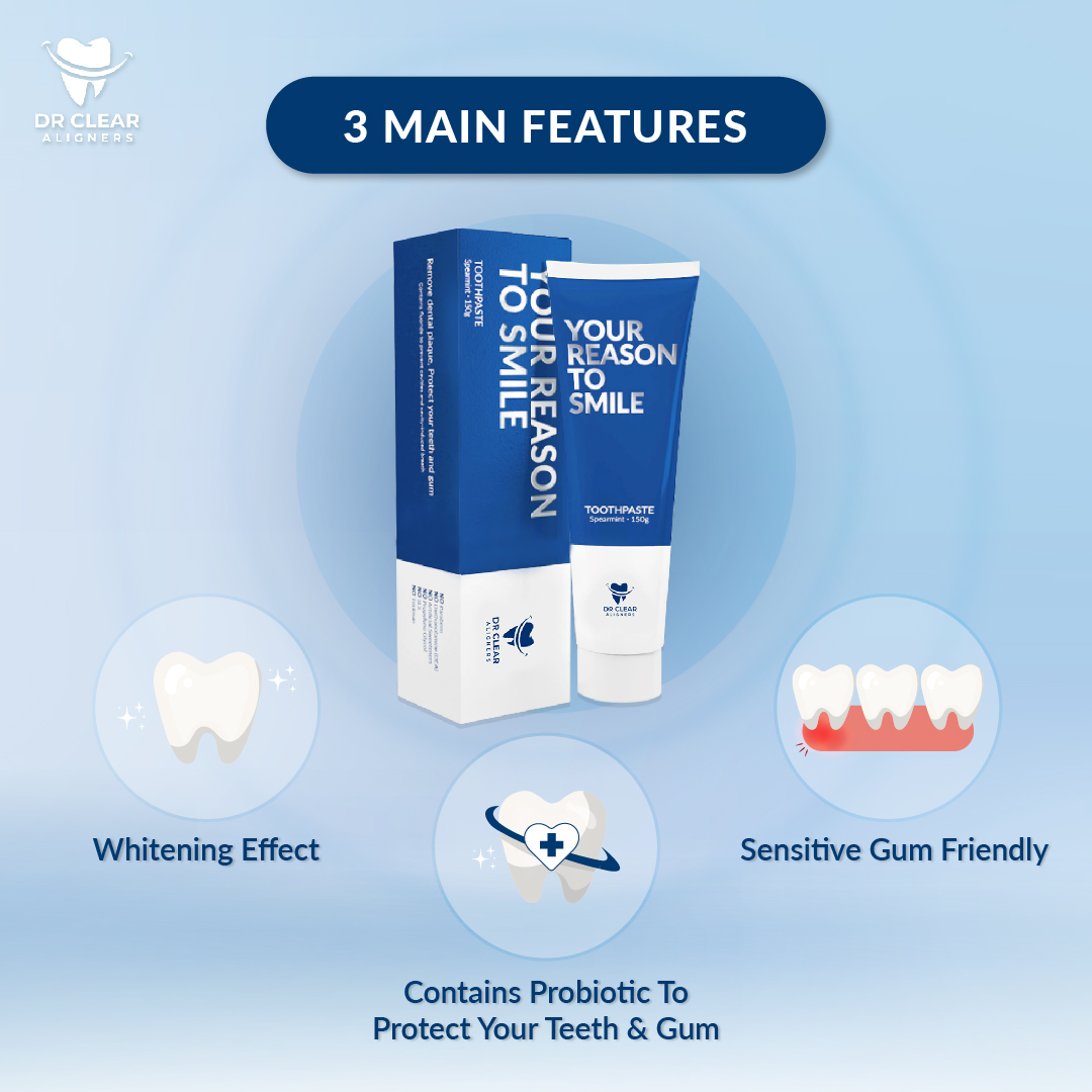 Dr Clear Aligners Spearmint Toothpaste - Dr Clear Aligners Singapore