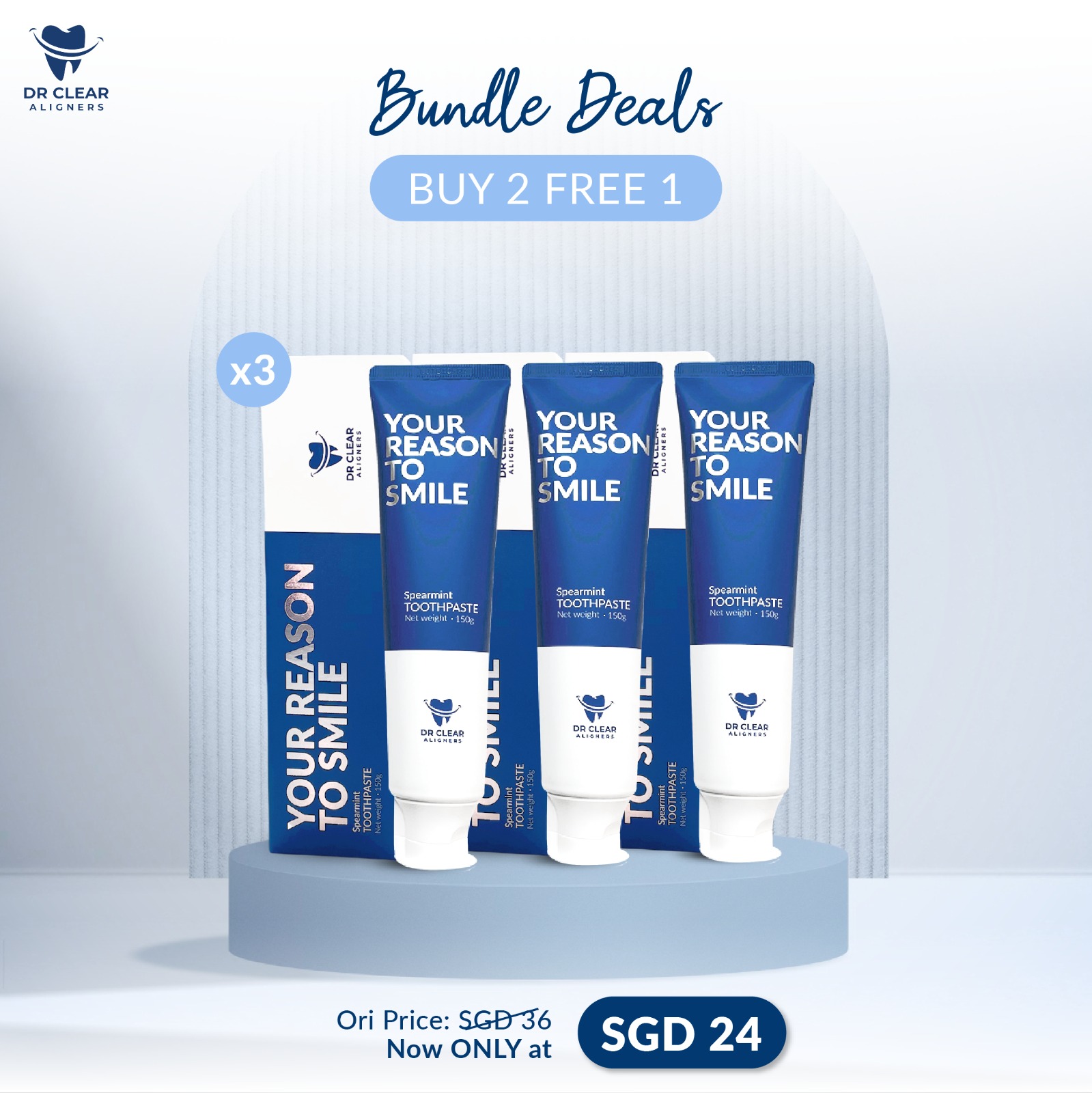 Dr Clear Aligners Toothpaste Special Deals - Dr Clear Aligners Singapore